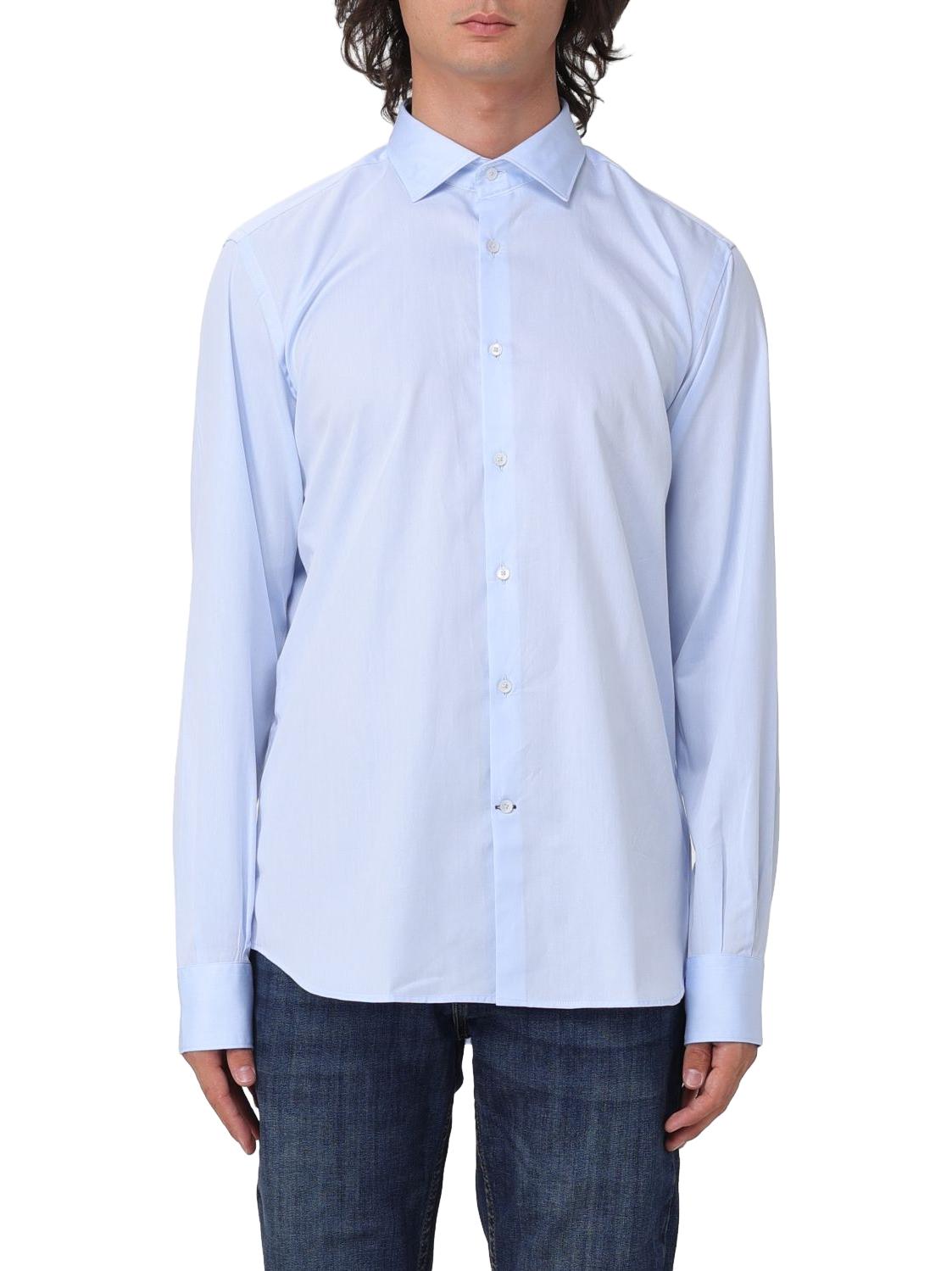 BROOKSFIELD classic cotton poplin shirt with french collar